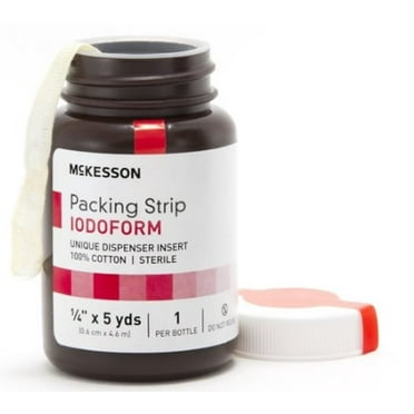 Sterile Iodoform Packing Strip 1/4'' x 5 yds. - Walmart.com