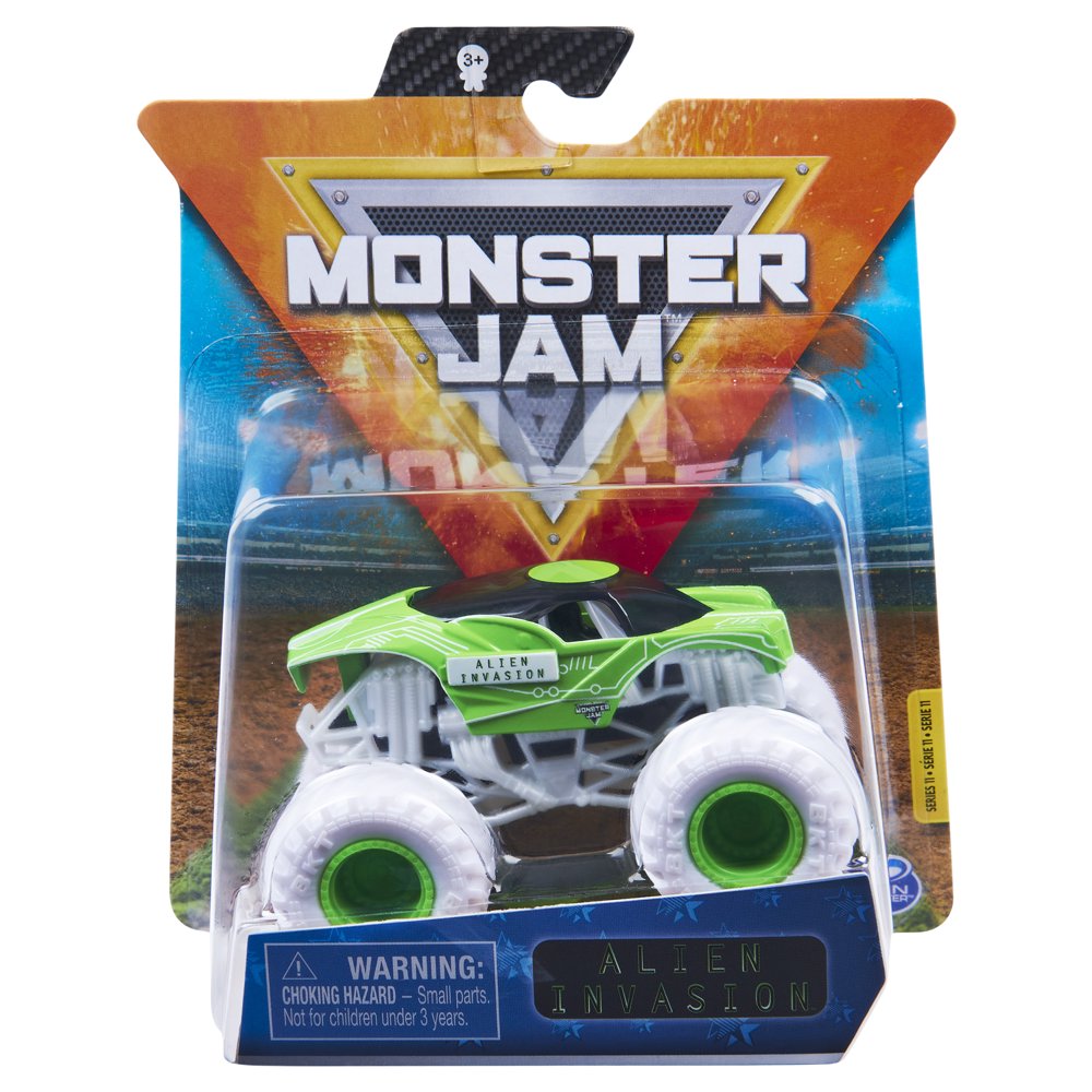 Monster Jam, Official Alien Invasion Truck, Die-Cast Vehicle, Inverse ...