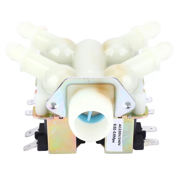 Válvula solenoide de agua normalmente cerrada 1 en 4 salidas Plástico ...