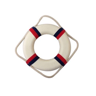 New Lifering 6" - Red - Decorative Life Ring - Small Life Ring ...