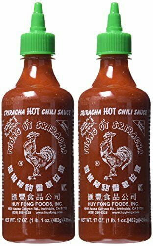 Sriracha Hot Chili Sauce Bottle 17 Ounce Bottle (2 Pack) 17oz - Walmart.com