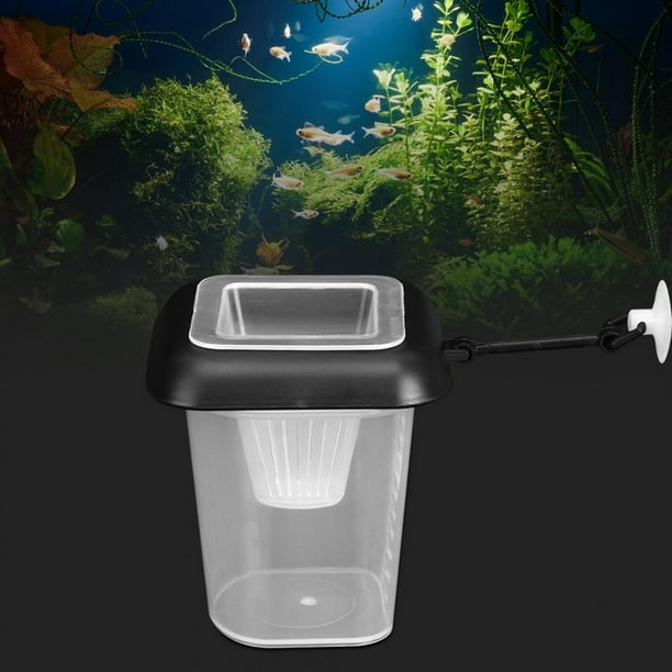 Red Feeder Plastic Aquarium Funnel Feeder, With Suction Cup Fish Tank ...