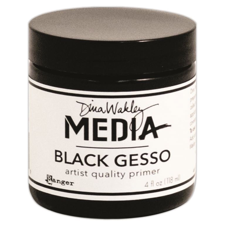 Click here for Ranger Dina Wakley Media Gesso 4oz Jar-Black 4 Oz prices