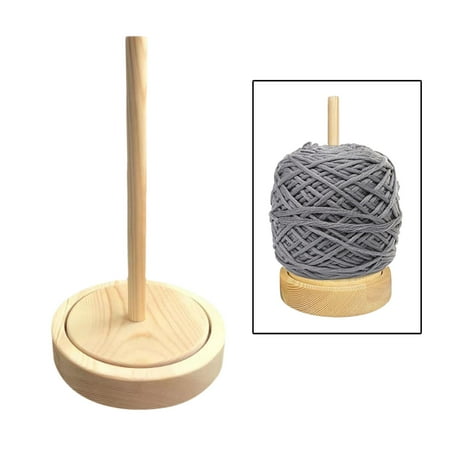 Multipurpose Wooden Yarn Spool Holder Sewing Accessory Wool Skein Cord ...
