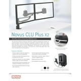Novus CLU Plus X2 c HD Monitor Arm Set for 2 Screens, Easy Alignment, 3 ...