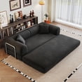 Howcool 79" Convertible Sofa Bed, Corduroy Folding Pull Out Couch with ...