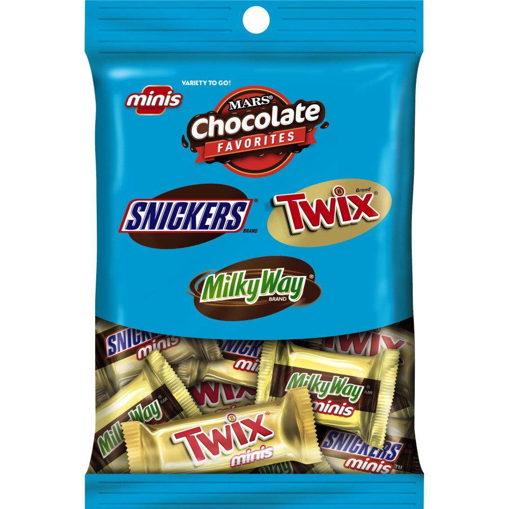 Mars Chocolate Favorites Minis Variety Bag, 4.22 Oz - Walmart.com ...