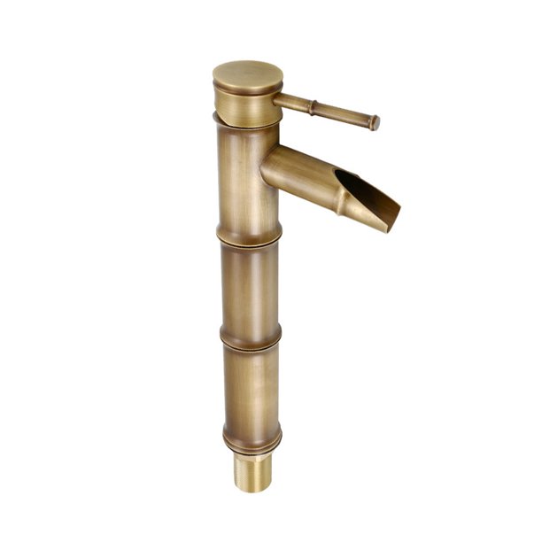 xinxixnxx Bathroom Brass Stable Base Tall Bamboo Luxury Taps Hot Cold ...