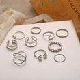 10 Pcs Gold Knuckle Stackable Rings Set for Women, Bohemian Gold/Silver ...