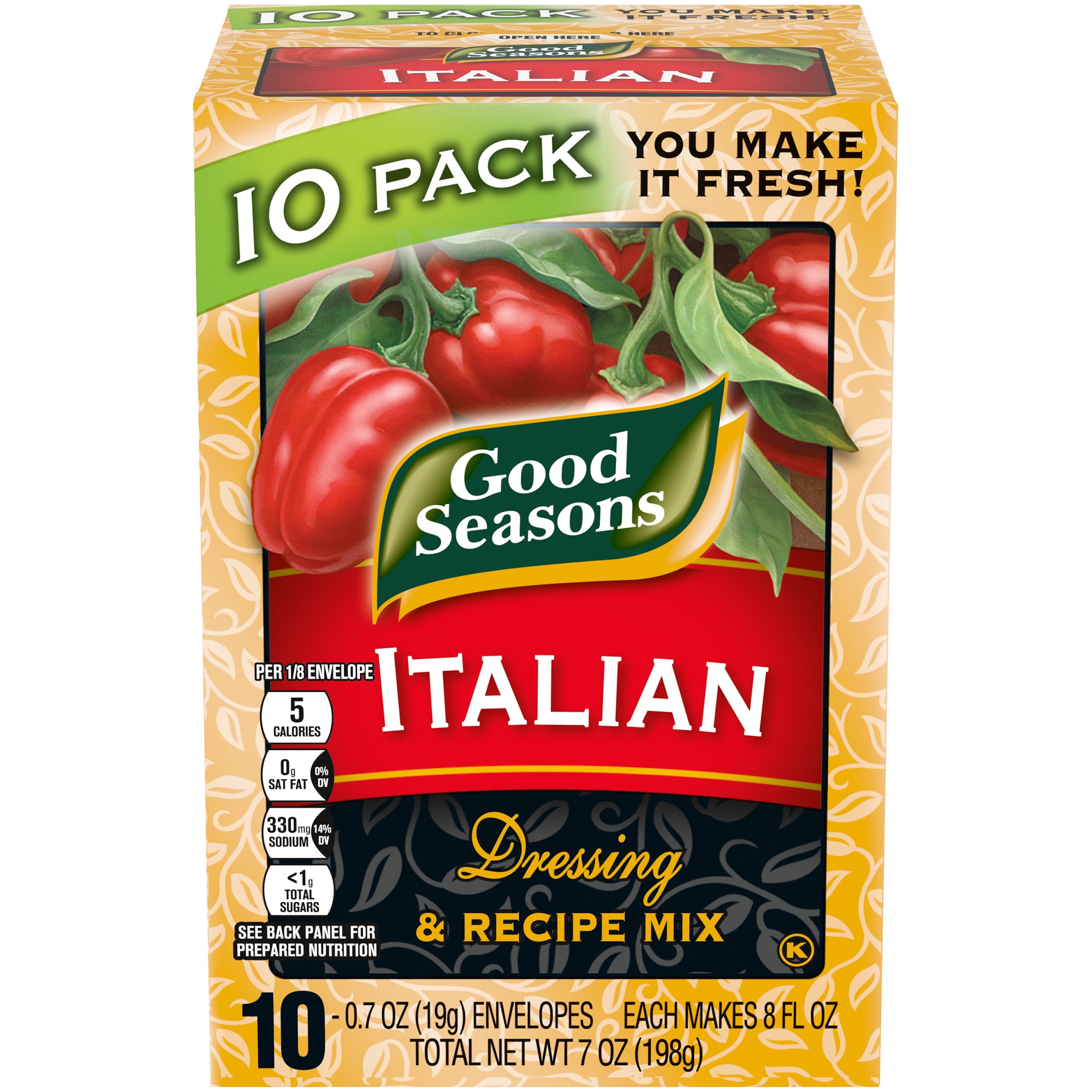 Good Seasons Italian Dressing & Recipe Seasoning Mix, 10 ct Packets ...