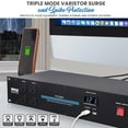Pyle 3,600 W 19" Rack Mount Power Conditioner Surge Protector w/ 20 ...