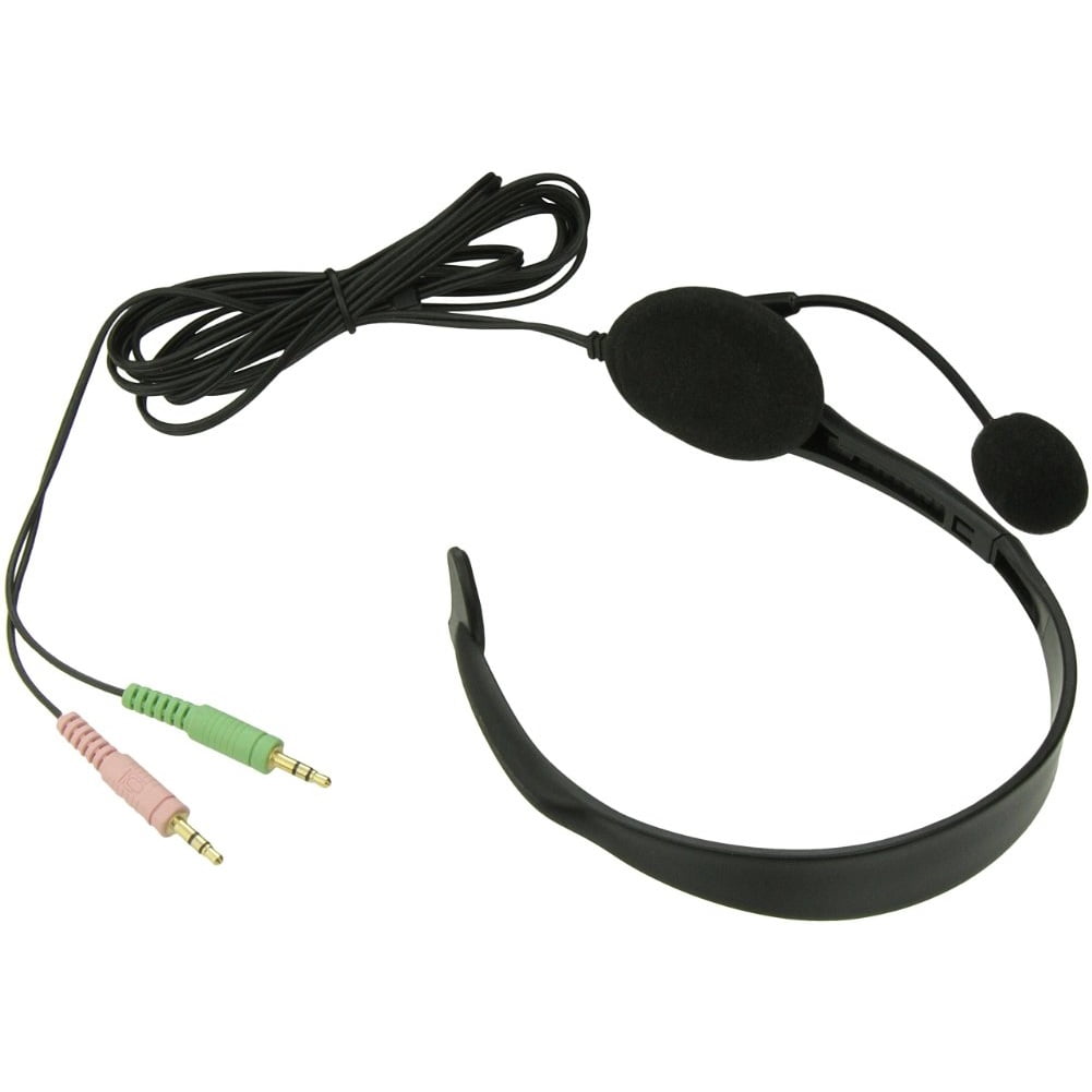 Cyber Acoustics Speech Recognition Monaural Headset with Boom Mic & 3 ...