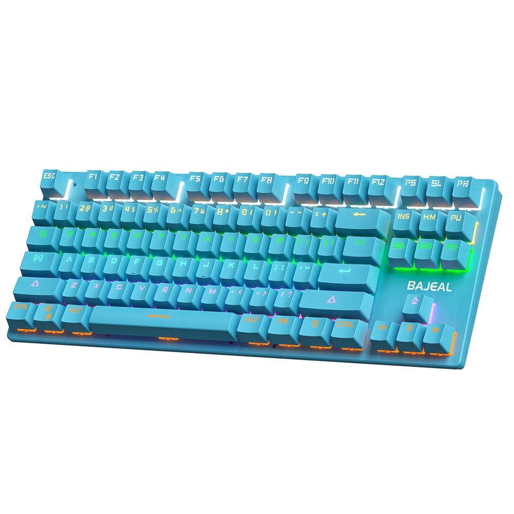BAJEAL 87 Keys Wired Mechanical Keyboard Mixed Mechanical Keyboard with ...