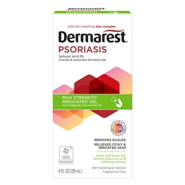 Dermarest Dermatitis & Psoriasis Medicated Skin Treatment Gel, 4 Oz ...