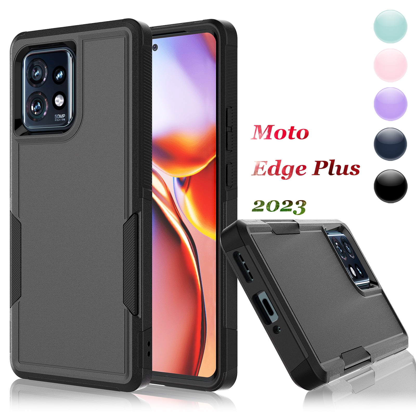 For Motorola Moto Edge Plus 2023 Case, 2 in 1 PC Phone Case for Moto ...