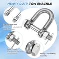 Uxcell D Ring Shackles, (7/16" 11.7mm, 2 Pcs), 304 Stainless Steel ...