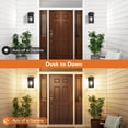 2-Pack Outdoor Porch Lights with Outlet Dusk to Dawn Motion Sensor ...