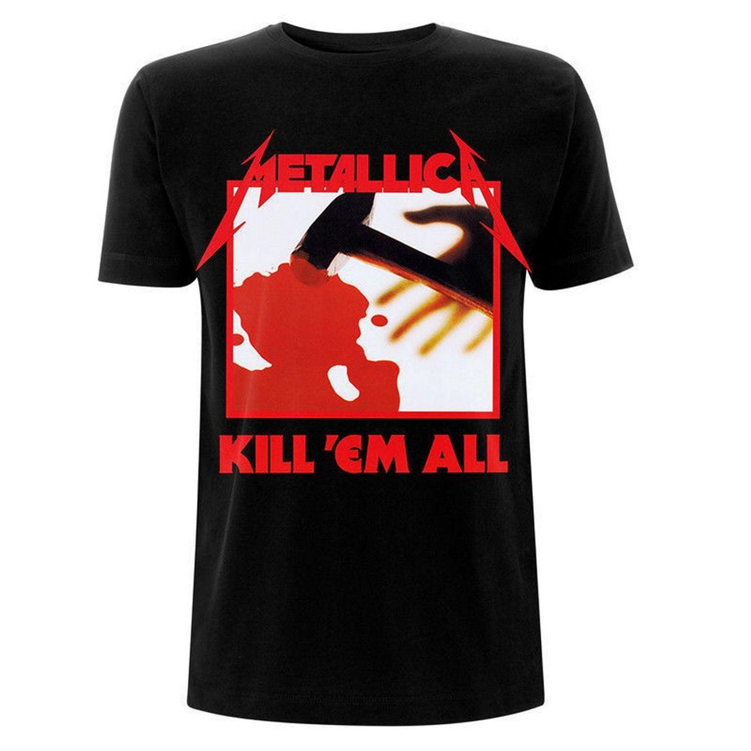 Click here for Metallica Adult Kill em All Tracks Back Print T-Sh... prices