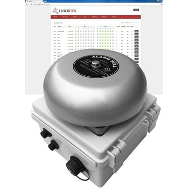 Linortek Netbell-2-2Buz TCP/IP Network Break Buzzer System with Two 4” Extra Loud Buzzers for ...