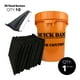 Quick Dam Grab & Go Flood Kit includes 10- 5ft Flood Barriers in Bucket ...