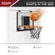 Majik Slam Dunk Basketball Over the Door Folding Mini Basketball Hoop ...