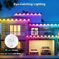 150FT Permanent Outdoor Lights - IP65 with App Control Remote, DIY ...