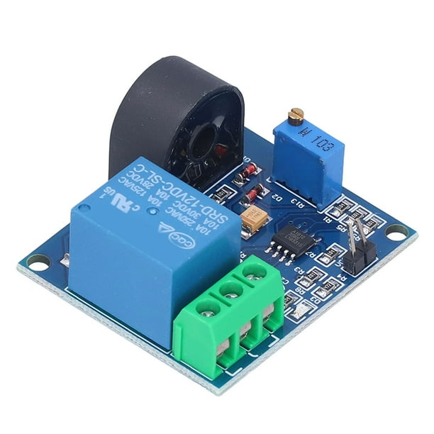 Relay Modules, 20Hz-400Hz AC Current Detection Sensor Module 12V 5A Overcurrent Protection ...