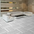 Shuffle Sky Grey Carpet Tiles - 24" x 24" Indoor/Outdoor, Peel and ...