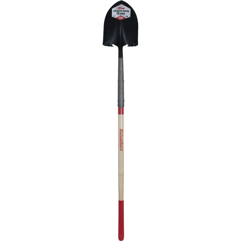 The Ames Company P-Razorback #2 Long Handle Round Point Shovel ...