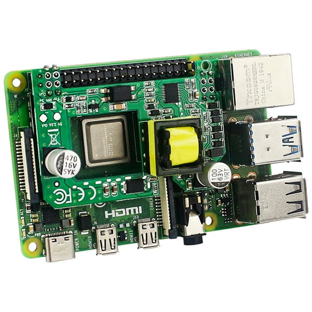 JQSM Ethernet POE Power Supply Module with Heatsinks for Raspberry Pi ...