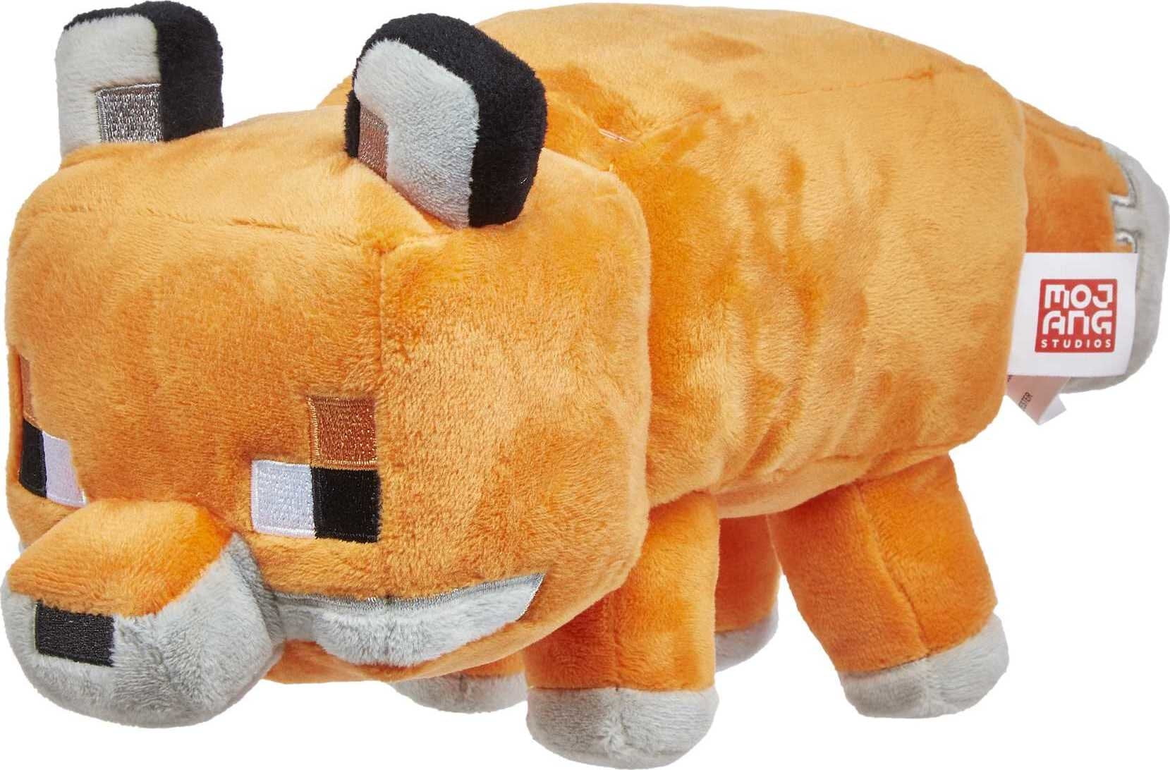 Minecraft Basic Plush Fox Stuffed Animal, Soft Doll Inspired by Video ...