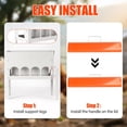 Chicken Feeder No Waste 15 Pound 7lb,10 Feeding Ports,with Metal Feeder ...