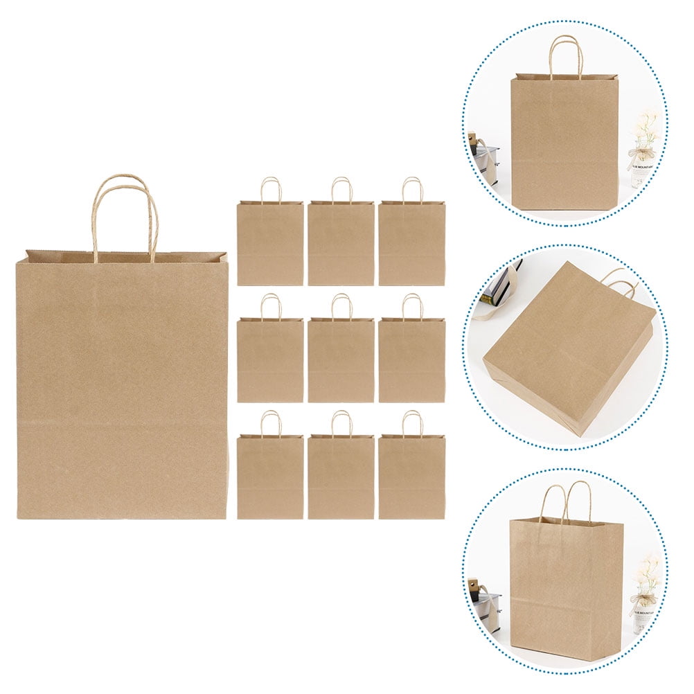 Click here for Phenofice 10pcs Light Brown Paper Bags With Handle... prices
