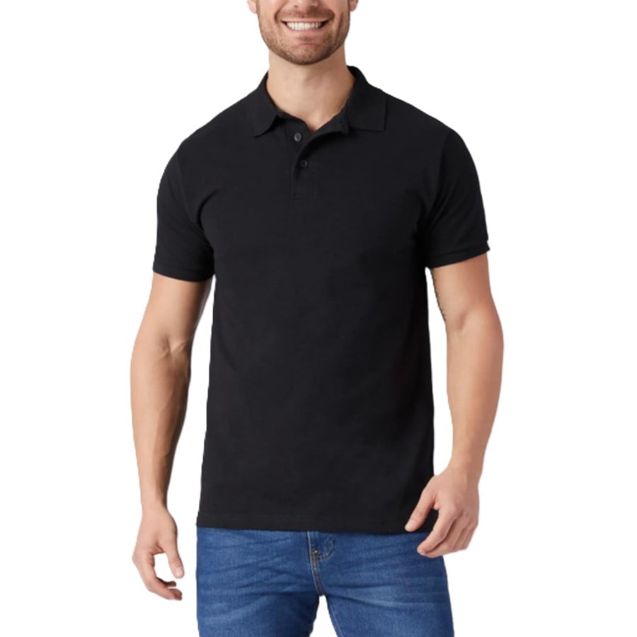 Playera Polo Negra para Caballero - 100% Algodón | Bodega Aurrera en línea