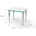 Tot Mate Versa Kid's Desk Adjustable Height Table, Modern School Desk ...