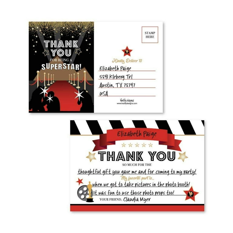 Adult Birthday Thank You Notes