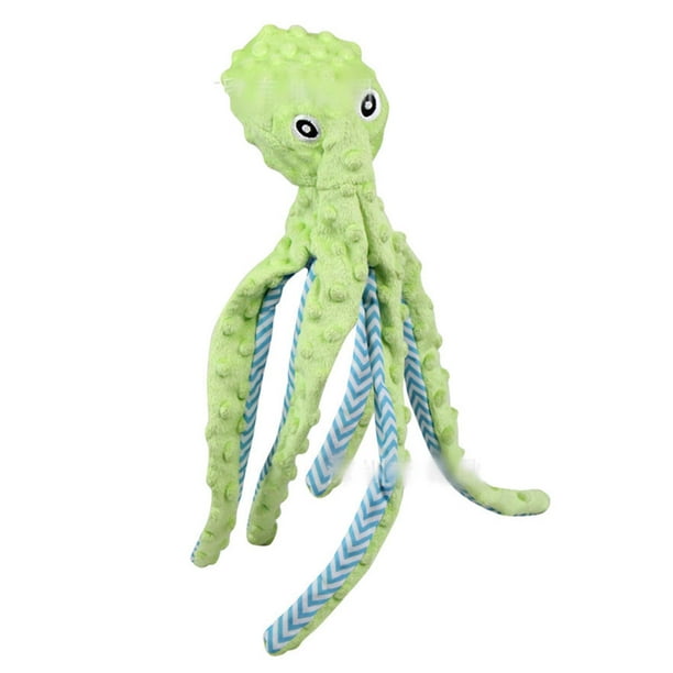Stuffed Dog Toy, Reduce Boredom Interactive Cute Octopus Shape Soft Dog ...