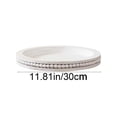 Beforeyayn Round Wooden Bead Tray Decorative, Wooden Serving Tray For ...