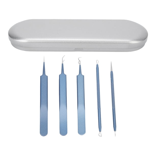 Comedone Extractor,5pcs Blackhead Remover Professional Acne Needle Set ...
