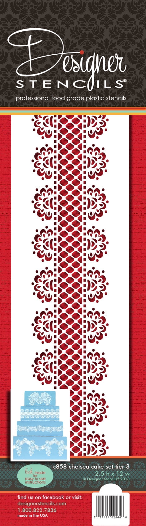 Chelsea Tier 3 Stencil Set by Designer Stencils - Walmart.com