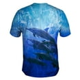 Blue Cool Dolphin Mens T-Shirt All Over Print - Walmart.com