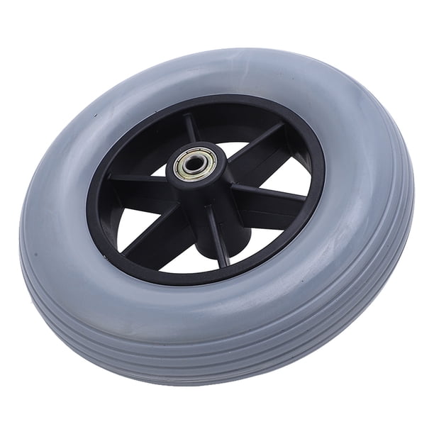 Wheelchair Wheel,194mm Gray Electric Wheelchair PU Wheelchair Wheel ...