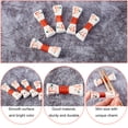 5Pcs Porcelain Chopsticks Stand Bowknot with Flower Pattern Colorful ...