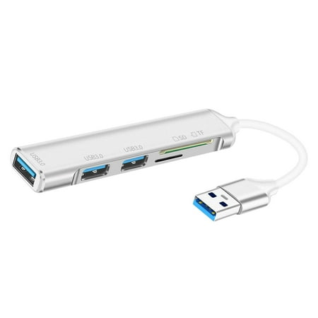 5 in 1 USB 3.0 Adapter Hub TF Card Reader Plug and Play Wide ...