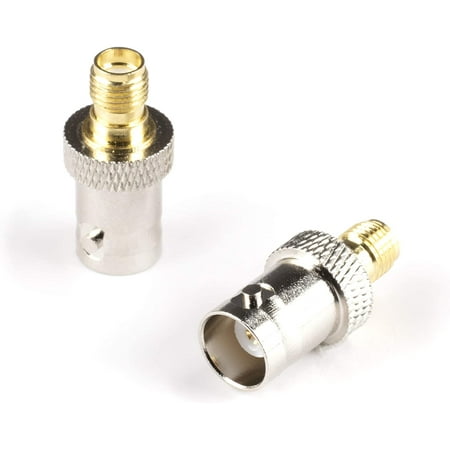Gold SMA Female to BNC Female Adapter | 25 Pack Coupler | Male to ...