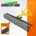 KOJEM 60In Landscape Rake 3 Point Rake 360 Degree Rotation Compatible ...