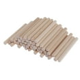 50Pcs 5cm Long Wooden Craft Sticks, Wooden Unfinished Round Balsa Dowel ...