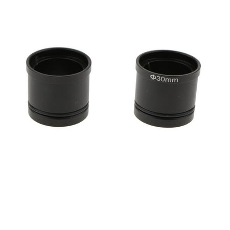 2 Packs Standard C-Mount Lens Adapter 23.2mm to 30mm Adapter Black ...