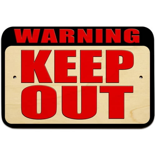 Warning Keep Out Sign - Walmart.com
