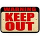 Warning Keep Out Sign - Walmart.com